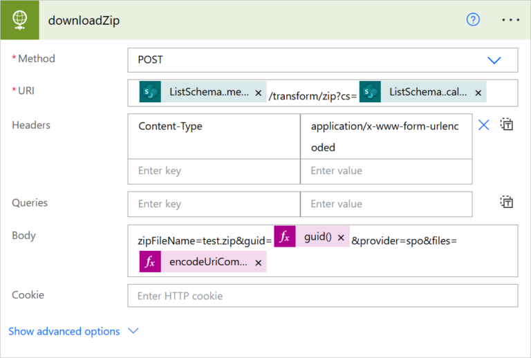 How to create a Zip file in Power Automate for free
